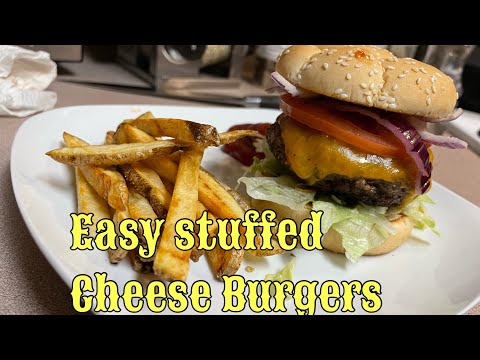 Easy Stuffed CheeseBurger!!! 🍔😋