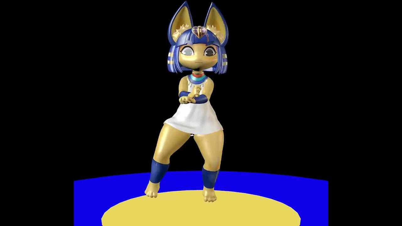 Ankha dances to gangnam style gif original (Free for use)