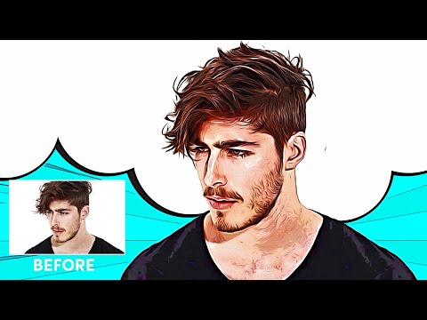 Photoshop Tutorial : EASIEST WAY TO TURN YOUR PHOTO INTO CARTOON EFFECT