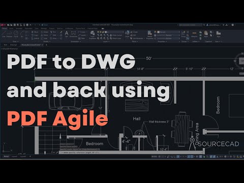 How to Convert PDF to DWG and Convert it Back using PDF Agile