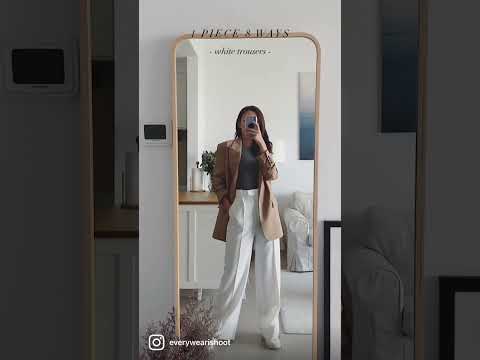 White trousers 8 ways | weekly outfit