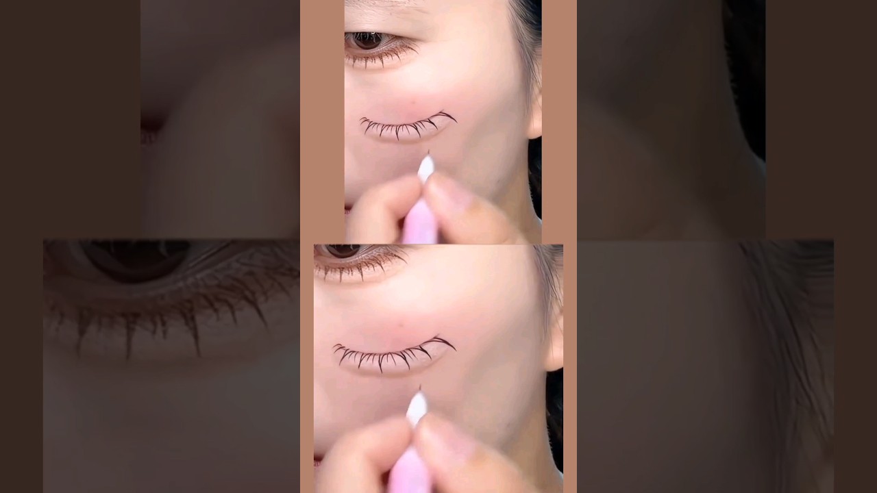 This is how you draw eyelashes.  #makeup #makeuptutorial