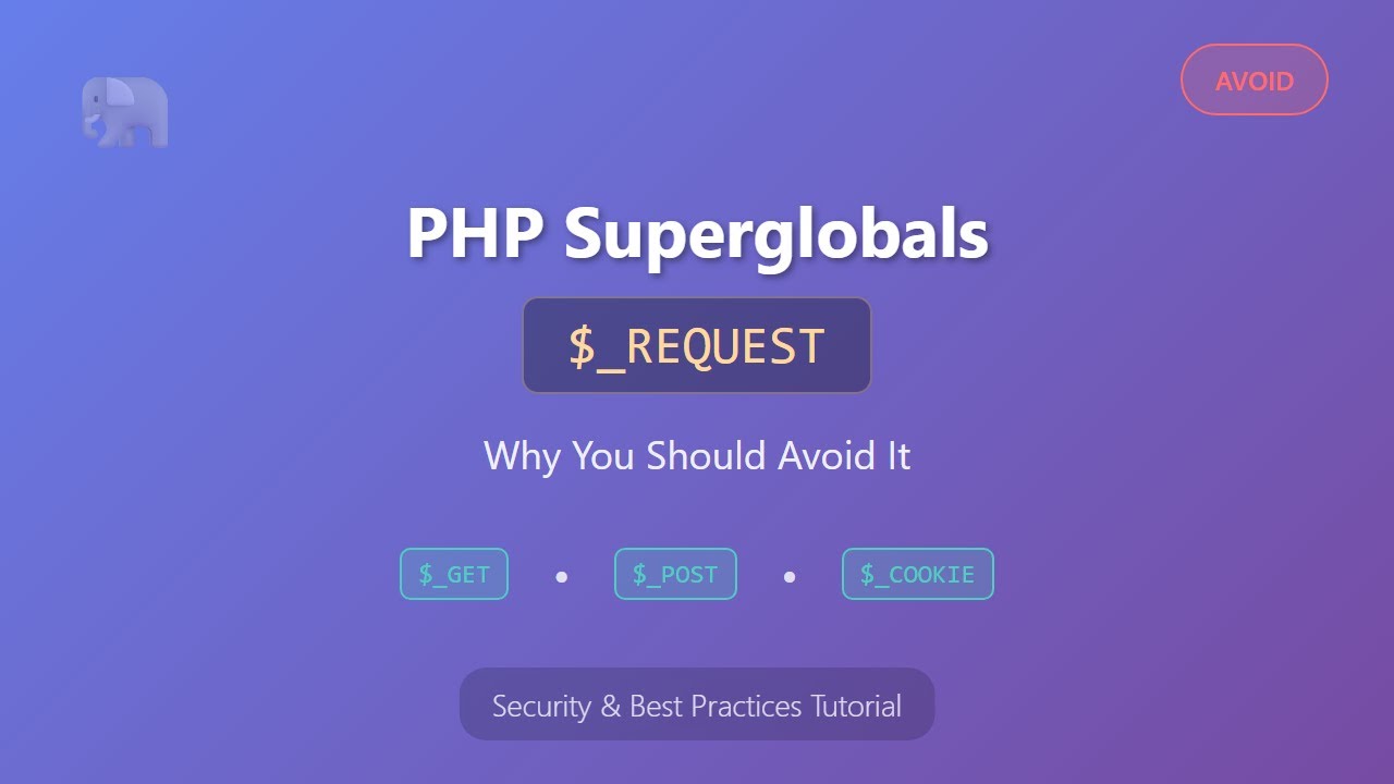 PHP $_REQUEST Superglobal: Why You Should Avoid It! (Beginner's Guide)