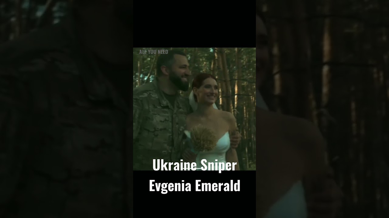 Ukraine Frontline Sniper Evgenia Emerald Wedding video #Shorts #supportukraine  #evgeniaemerald