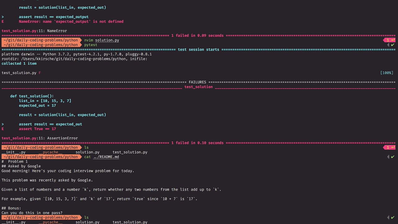 Daily Coding Problem 1 — Solution