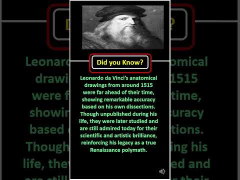 Leonardo da Vinci: A Renaissance Pioneer in Anatomy #shorts