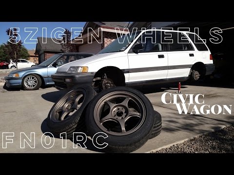 5Zigen FN01RC wheels - 195/50/16 on 16x7 (EF Civic Wagon)