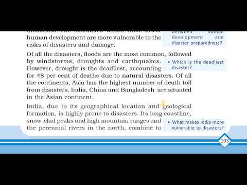 +1 English, Disasters and Disaster Management in India