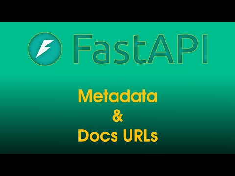 FastAPI Tutorial: Metadata and Docs URLs | Part 29