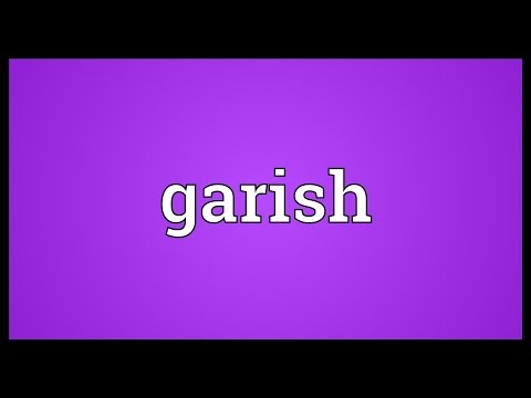 Garish Meaning