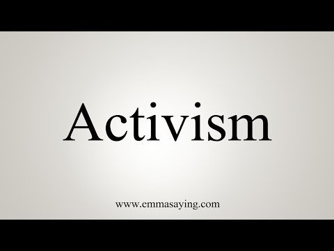How To Say Activism