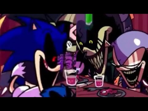 God feast, but it’s only the part when they all laugh - fnf d-side sonic.exe V2.7