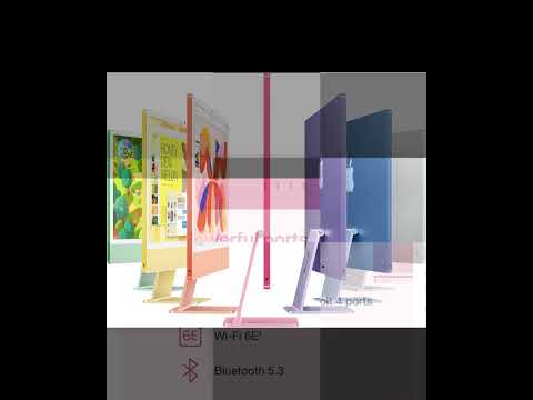 Apple 2024 iMac All-in-One Desktop Computer with M4 chip with 8-core CPU and 8-core GPU