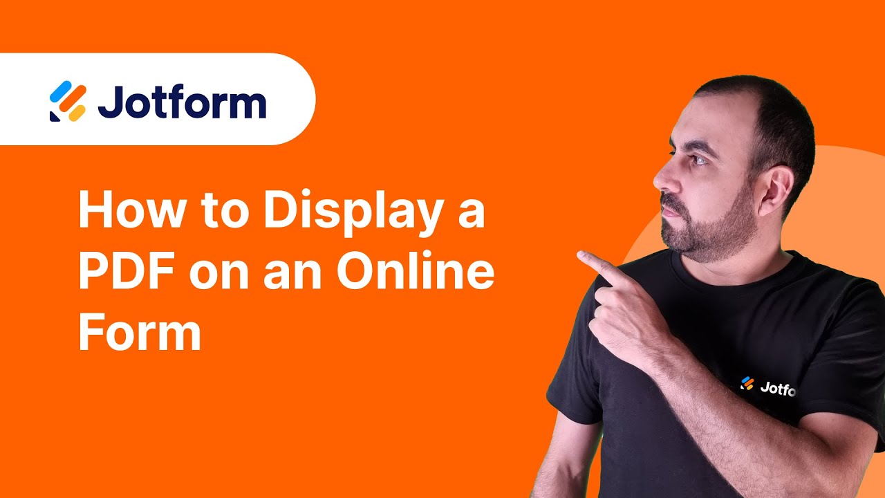 How to display a PDF on an online form
