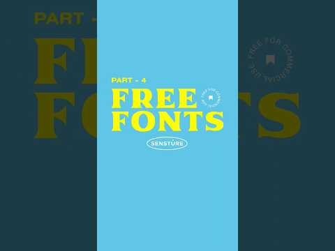 Free Fonts For Commercial Use #fonts #typography #font #graphicdesign #graphics #illustrator #ai