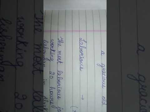 Daily vocabulary-Laborious