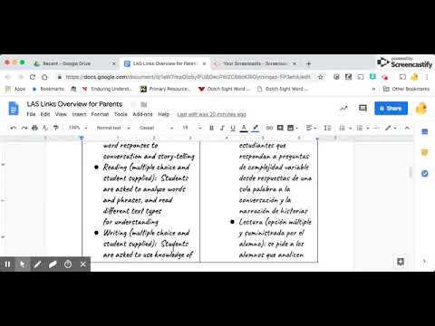 LAS Links English Proficiency Assessment Parent Overview