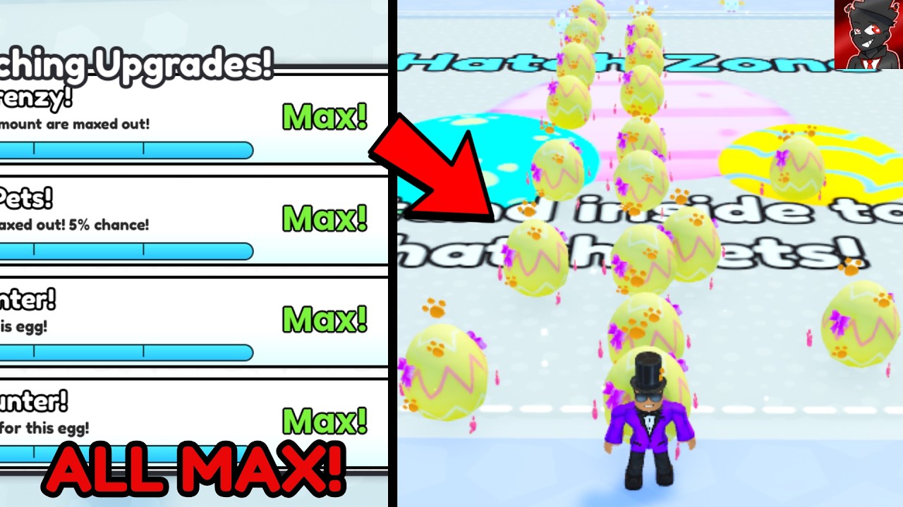 MAXED Upgrades & Luck + 15,000 Eggs PER HOUR = ??? After 12+ Hours... | Pet Simulator 99