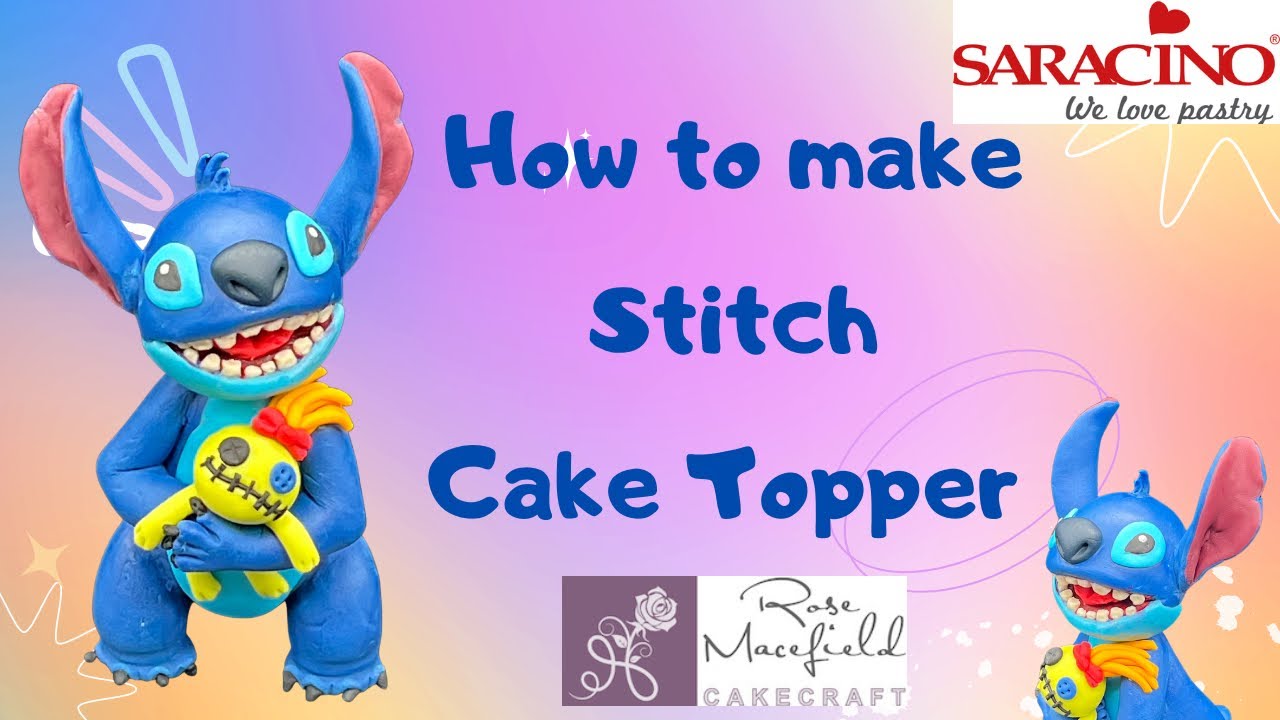 How to make Stitch from ‘Lilo & Stitch’ cake topper Full Tutorial
