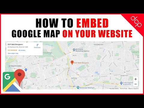 How to embed google map on a website page