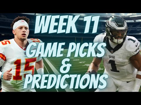 NFL Week 11 Predictions and Picks: ESPN Pick'em Week 11 #Week11Picks #footballpicks