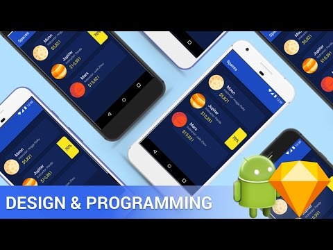 SpaceShip Convert UI Design to Android Studio Tutorial Video Lecture - How to Design UI in ...