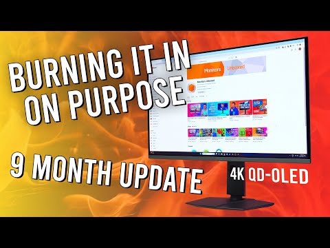 Deliberately Burning In My QD-OLED Monitor - 9 Month Update