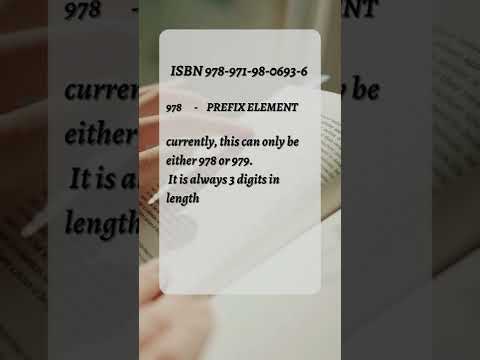 Elements in ISBN