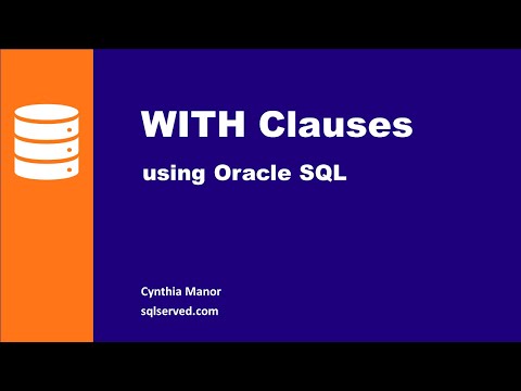 ORACLE SQL WITH Clause