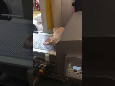 Organic Desiccated coconut - Checking metal detector and the tester was on surface