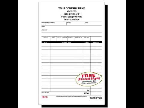 Receipt Templates for Printing