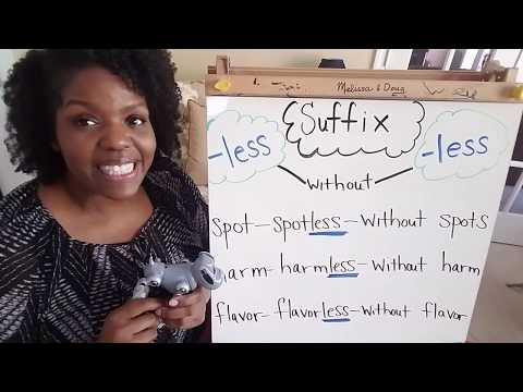 Suffix, -less