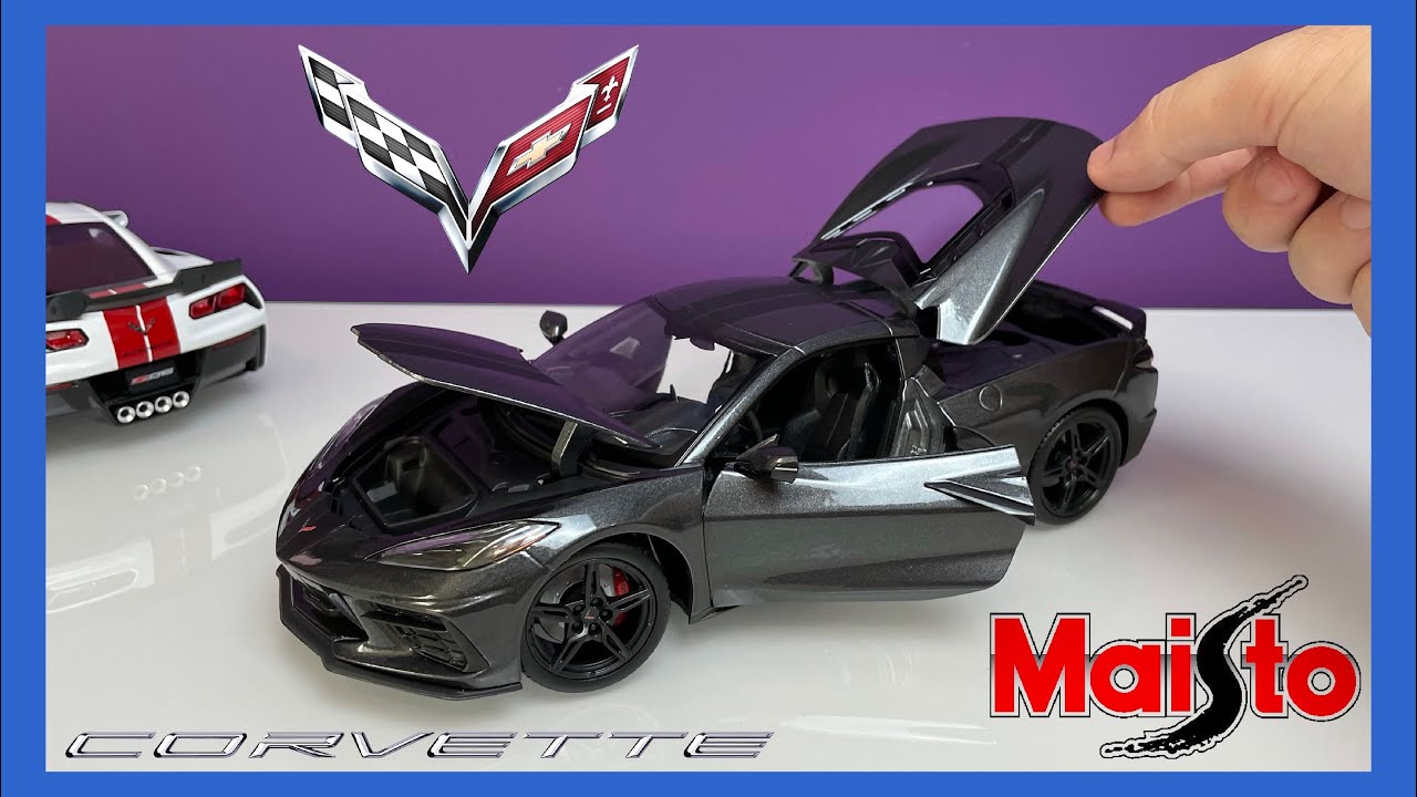 1:18 Chevrolet Corvette C8 Stingray (Shadow Gray) - Maisto [Unboxing]