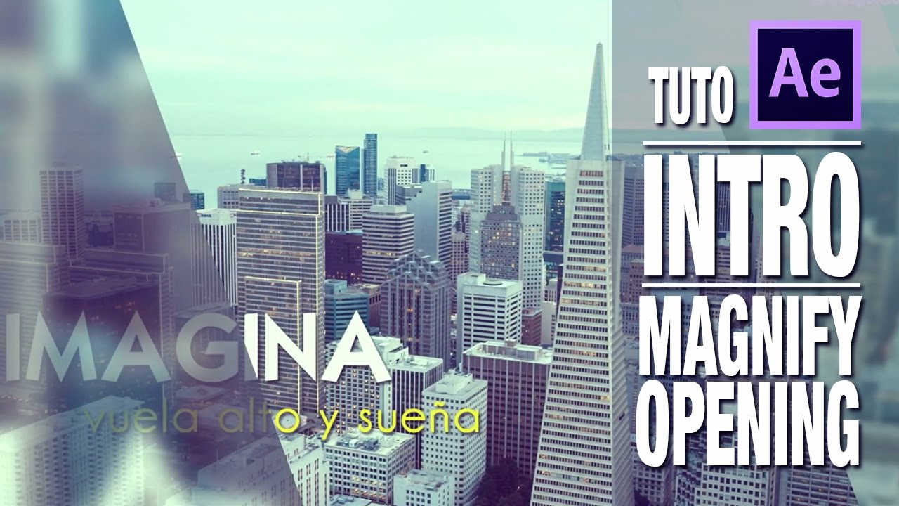After effects tutorial and editable magnify effect in an opening by @ildefonsosegura