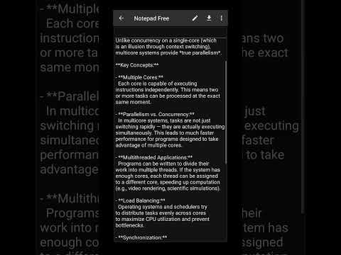 Parallel Execution on a Multicore System | Deep Dive into True Multitasking
