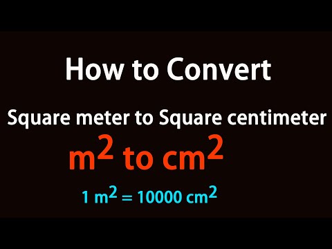 How to Convert Square meter to Square centimeter?