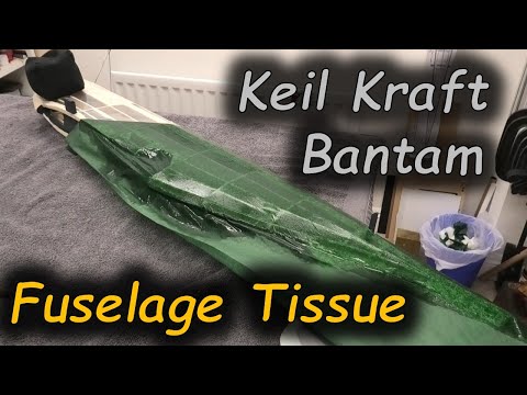 1950's Keil Kraft Bantam - Pt12: Fuselage Tissue over Film - Major Refurb - Albert Hatfull Design