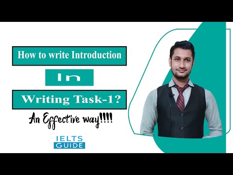 How to write an introduction in writing task-1 / IELTS Writing task-1 / IELTS GUIDE / Sahed Khan
