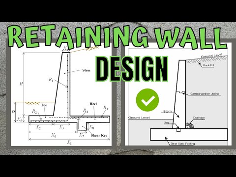 Retaining Wall Design Example - By a Professional Engineer