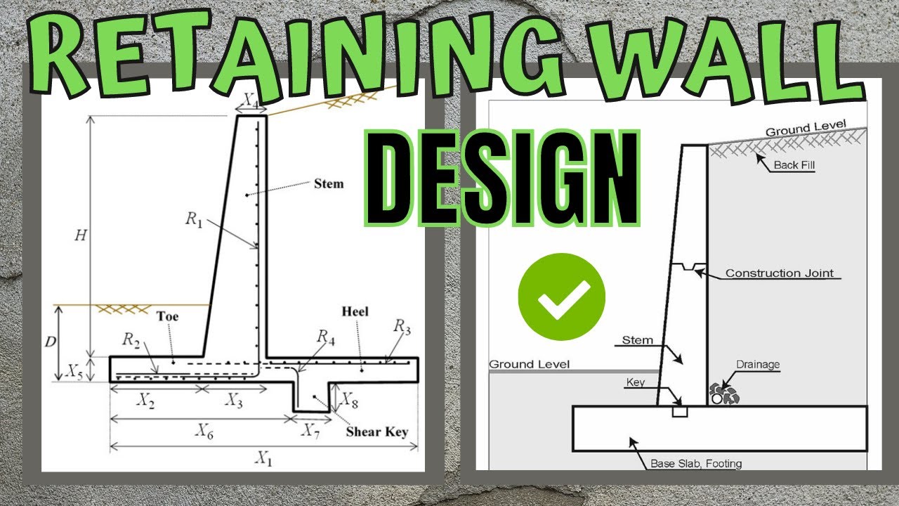 Retaining Wall Design Example - By a Professional Engineer