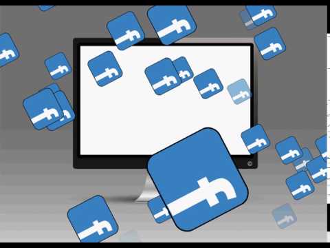Facebook Icon Flying out from the Screen| Free HD Stock Footage