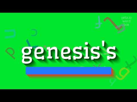 How to say "genesis's"! (High Quality Voices)