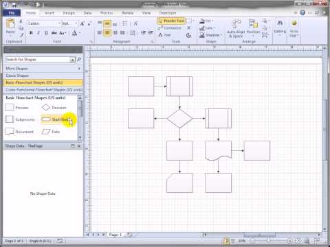 Shift Visio 2010 Flowchart Shapes Automatically!
