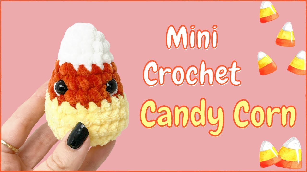 Quick & Easy Crochet Candy Corn (Full Tutorial) | Free Amigurumi Halloween Pattern