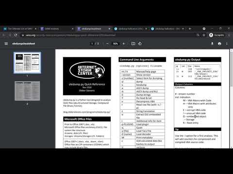 oledump Cheat Sheet