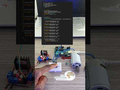 Interface L298N DC Motor Driver with Arduino #l298ndriver #transistor #arduino #dcmotors