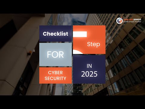 5 Step Cybersecurity Checklist for 2025 | Cloud Tech Services