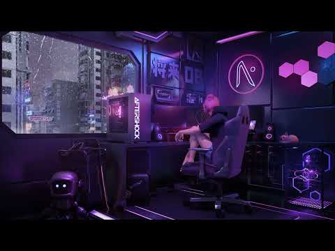 4K Animated Wallpaper Girl in Futuristic Game Room