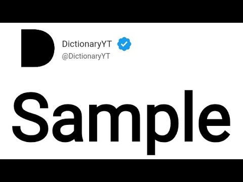 Sample Meaning in English