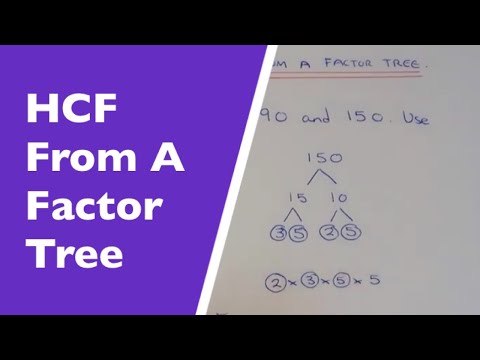 How To Work Out The Highest Common Factor From A Factor Tree (HCF)